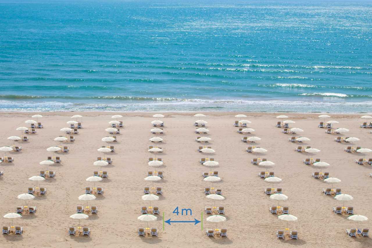 The endless beaches of Albena, Bulgaria